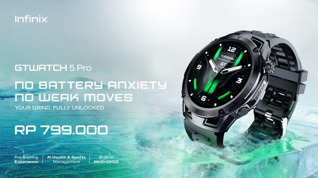 Infinix GT Watch 5 Pro Resmi di Indonesia: Smartwatch Gaming dengan ...